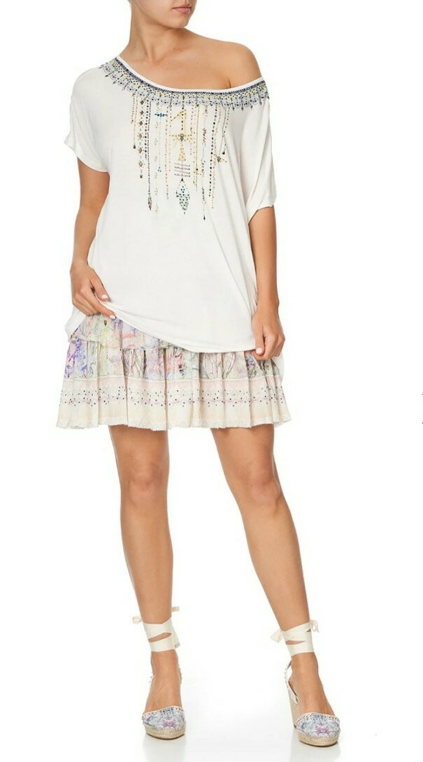 Camilla Franks Mermaid Mila Embellished Loose Fit Tee… - Gem