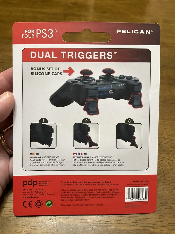 PDP Pelican PS3 Dual Triggers for PlayStation 3 - New | eBay