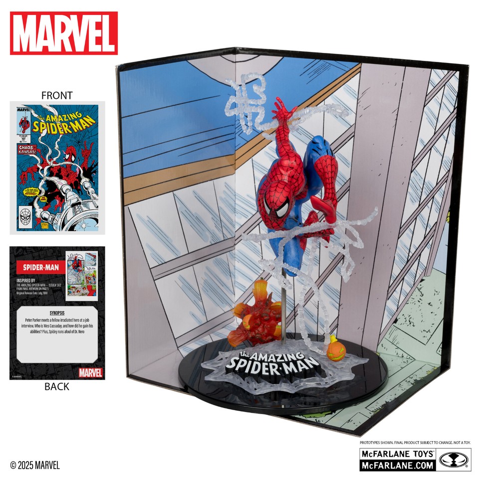 McFarlane Marvel Comics Spider-Man #302 1:10 Scale Figure | BRAND NEW ...