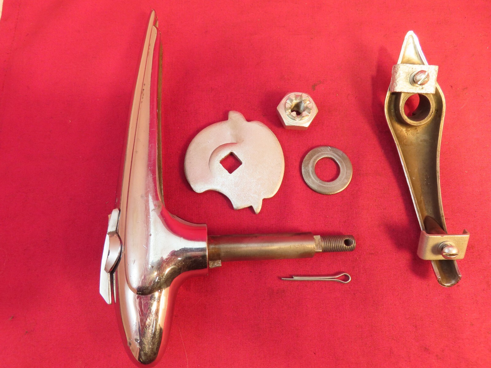 RARE NOS 1937 Flathead Ford Sliding V8 Locking Hood Handle | eBay