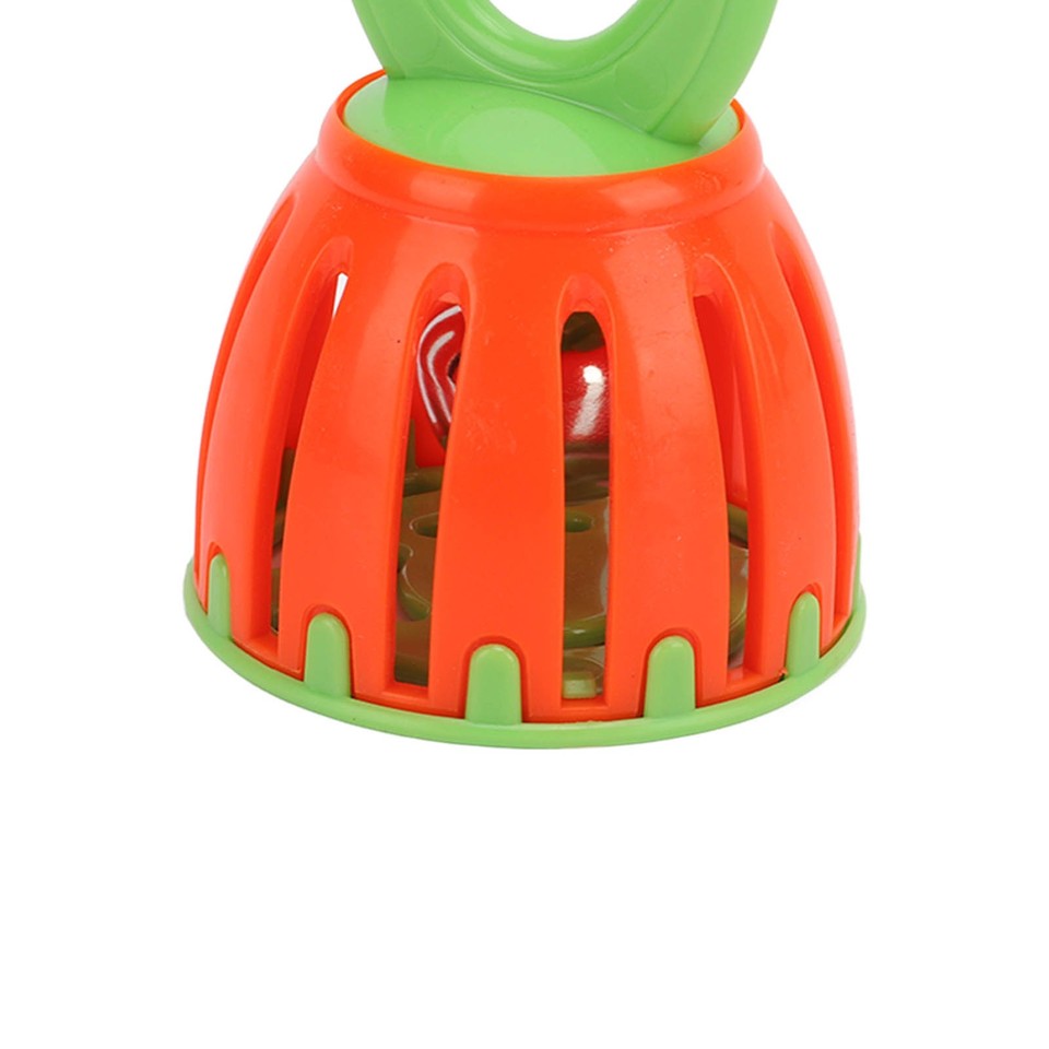 Baby Cage Bell Rattle Fun Colorful Handbell Toy For Child Music | eBay ...