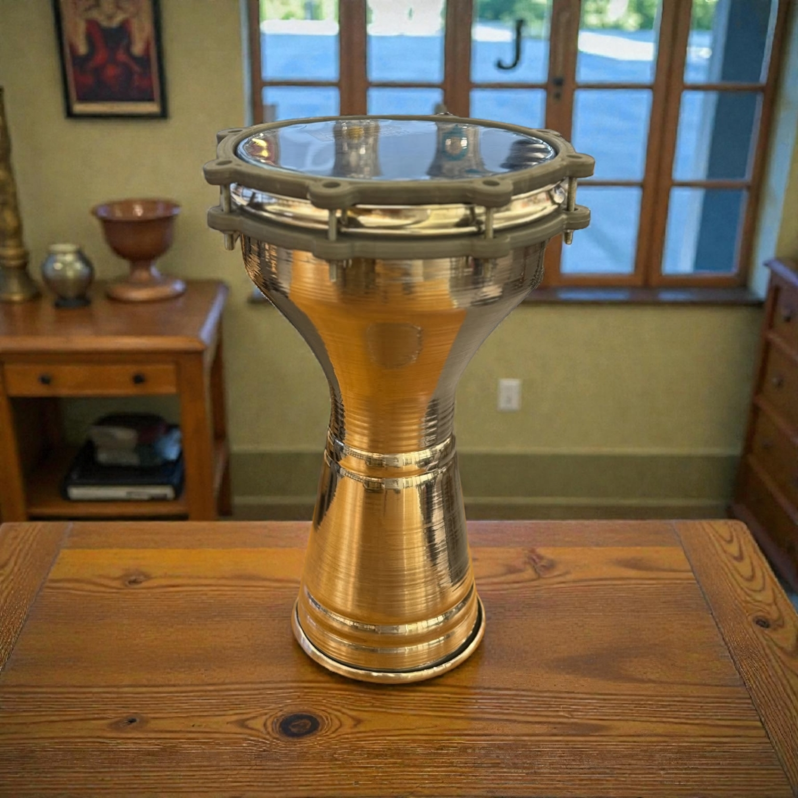 Khaleeji Aluminum Tabla Drum Traditional Gulf Arabic Percussion ...