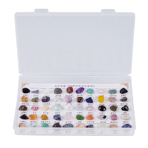 50PCS/Box Geology Rock Specimen Colorful Multifunctional for Geography ...