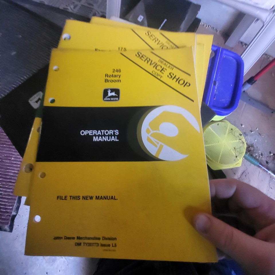 JOHN DEERE 246 ROTARY BROOM OPERATOR'S MANUAL Tractors jd | eBay