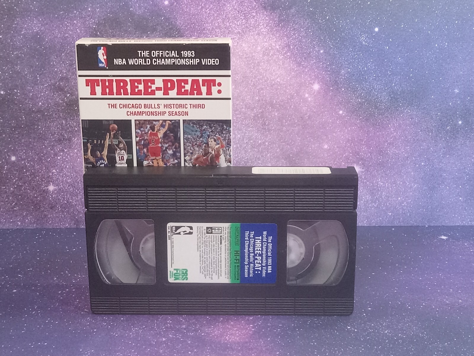 Chicago Bulls 1993 NBA Championship VHS Tape Three-Peat 92/93 Season ...