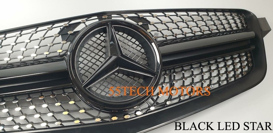 W212 2010 2011 2013 2012 E550 sedan wagon grille led illuminated star ...
