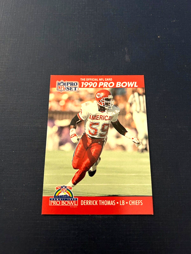 1990 Pro Set Football Derrick Thomas Pro Bowl #373 HOF Set Break NM | eBay