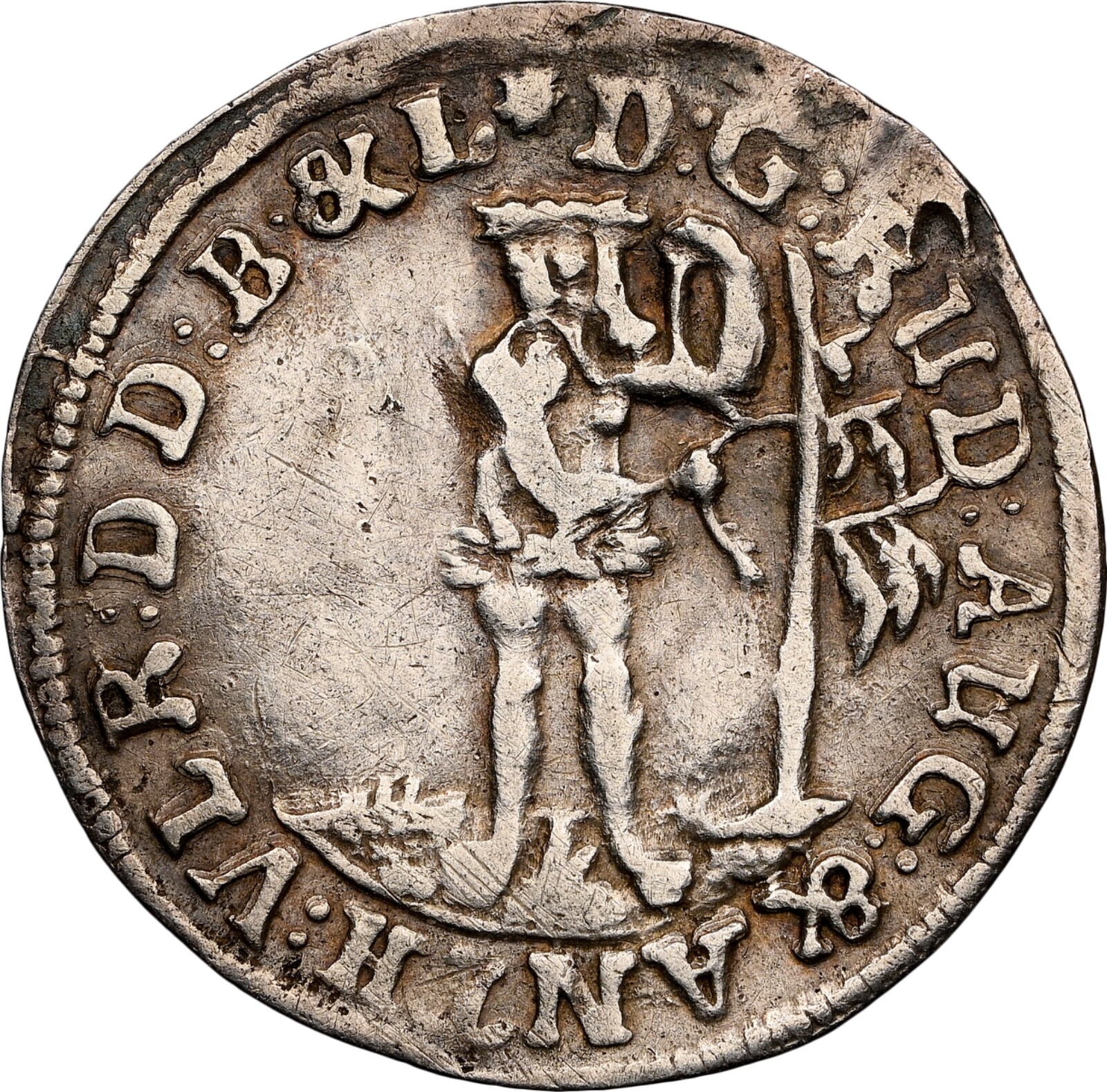 1688 German States Brunswick Wolfenbuttel Wildman Mariengroschen NGC XF ...