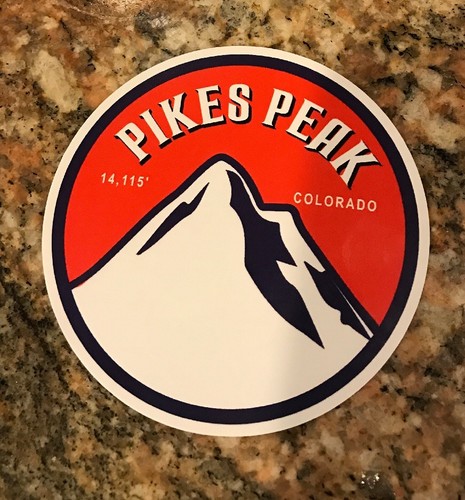 Pikes Peak Sticker - Colorado Mountain Sports Climbing Hiking Skiing ...