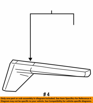 53181-60040 Toyota Cover, headlamp, rh 5318160040, New Genuine OEM Part ...