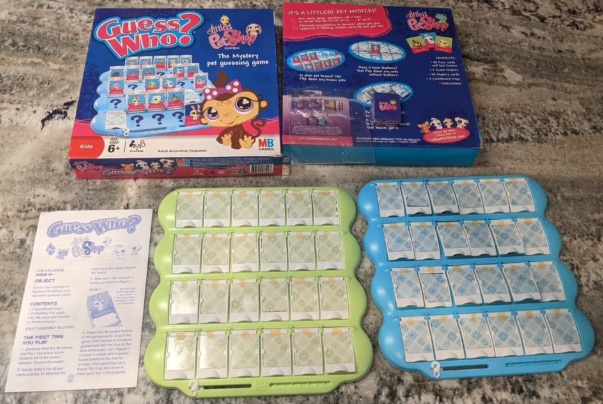 Littlest Pet Shop Guess Who Game By Hasbro Complete In