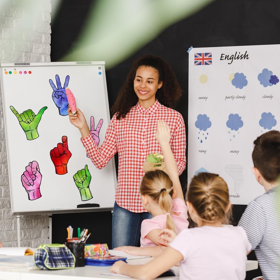 Kanayu 36 Pcs ASL Magnets ASL Classroom Alphabet Magnets American Sign ...