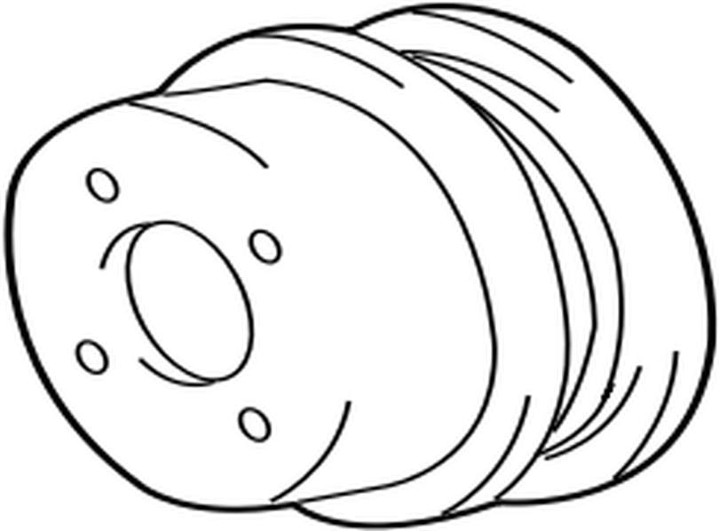 16371-75030 Toyota Pulley, fan 1637175030, New Genuine OEM Part | eBay