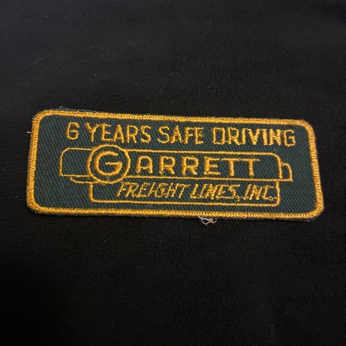 VTG GARRETT FREIGHT LINES 6 YEARS SAFE DRIVING Sew On Patch | eBay