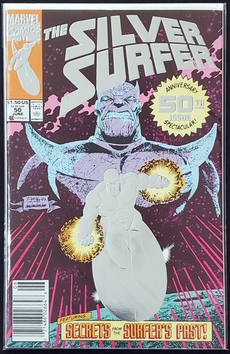 Silver Surfer #50 KEY First Foil-Embossed Cover 50th Anniversary Issue ...