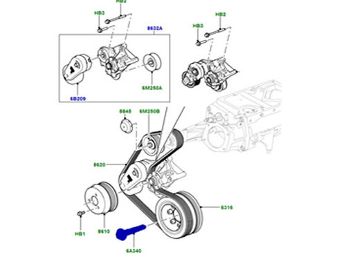 GENUINE LAND ROVER BOLT CRANKSHAFT PULLEY RANGE ROVER LR4 SPORT ...