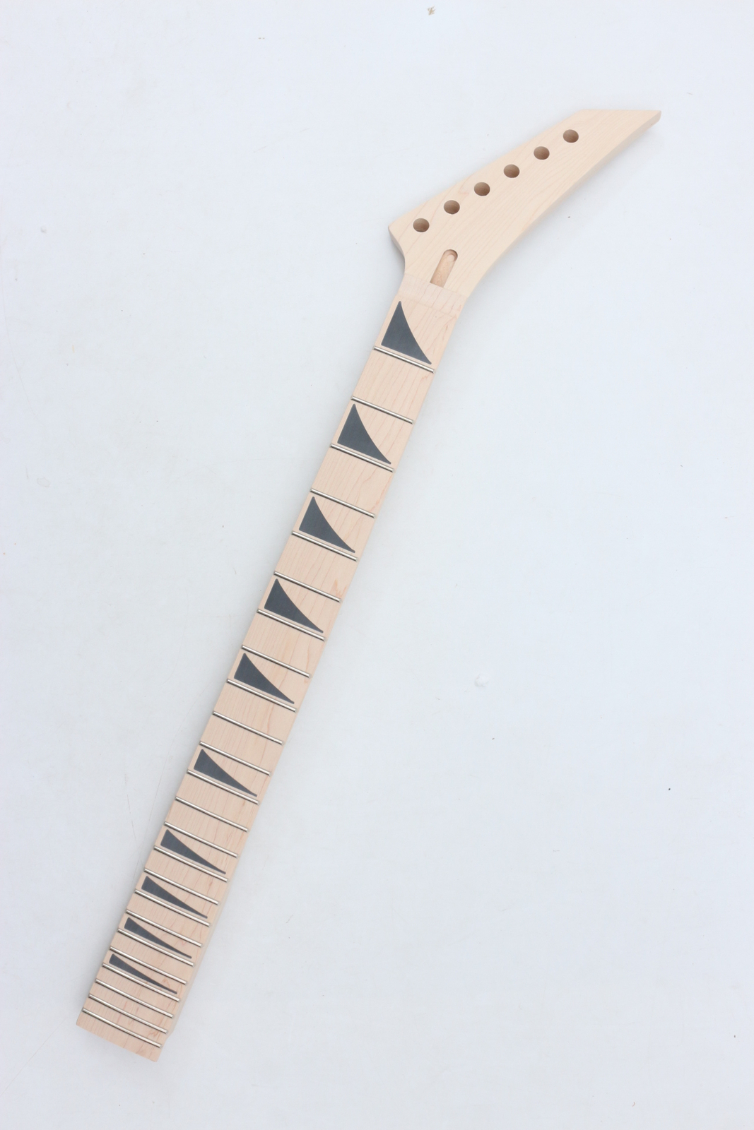24 fret 25.5 inch Maple guitar neck Shark Fin Inlay Unfinished guitar ...