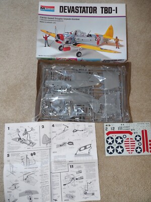 Monogram #7575 1:48 Scale Devastator TBD-1 Plastic Model Airplane Kit ...