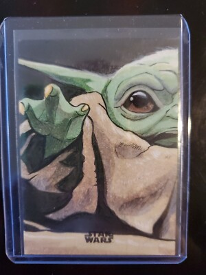 2020 Topps Star Wars Mandalorian Season 1 Sketch Card 1/1 Auto Rookie ...
