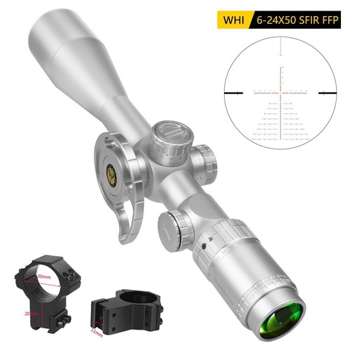 WestHunter WHI 6-24x50 SFIR FFP Rifle Scopes Long Eye Relief Clear ...