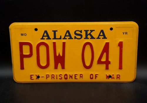 Alaska POW License Plate EX - PRISONER OF WAR # 41 | eBay
