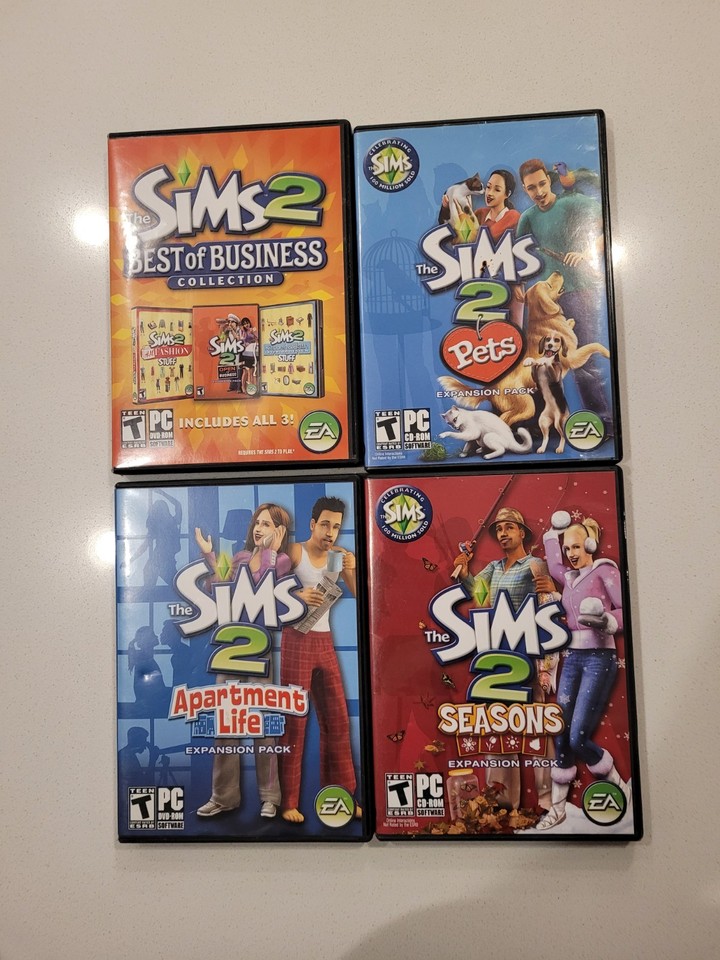 The Sims CD/DVD Set Of (4) LIKE NEW. Hours Of Fun Watching FREE SHIP ...