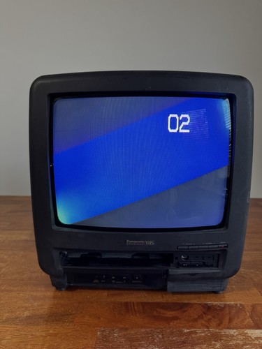 panasonic omnivision vhs tv 13” Tested TV Works VHS Doesn’t vintage ...