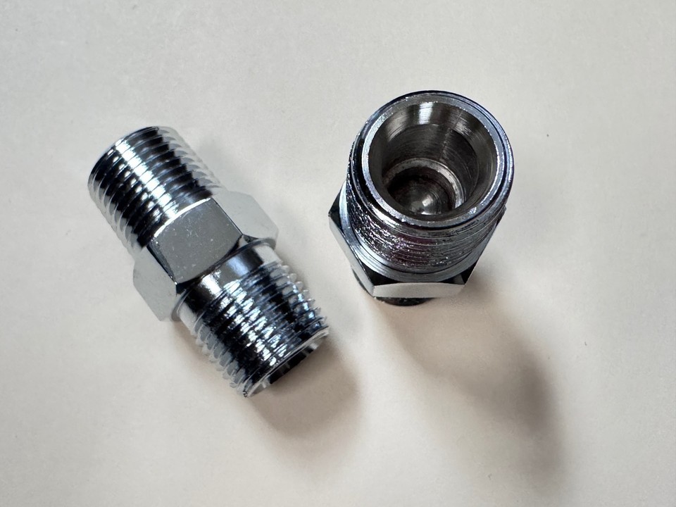 Lowrider Hydraulics 3/8" male NPT Check Valve, Chrome, 5000 PSI, 1 pc ...