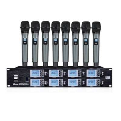 Wireless Microphone 8 Handheld UHF For Shure Professional Cordless ...