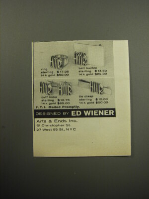 1957 Ed Wiener Jewelry Advertisement | eBay