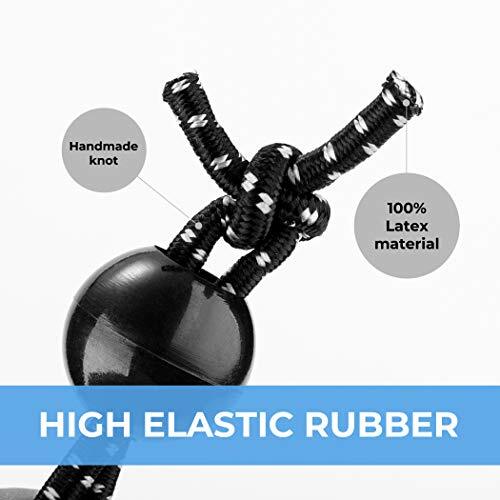 90 Pack 11 Inch Ball Bungee Cords Canopy Ties With Elastic String For ...