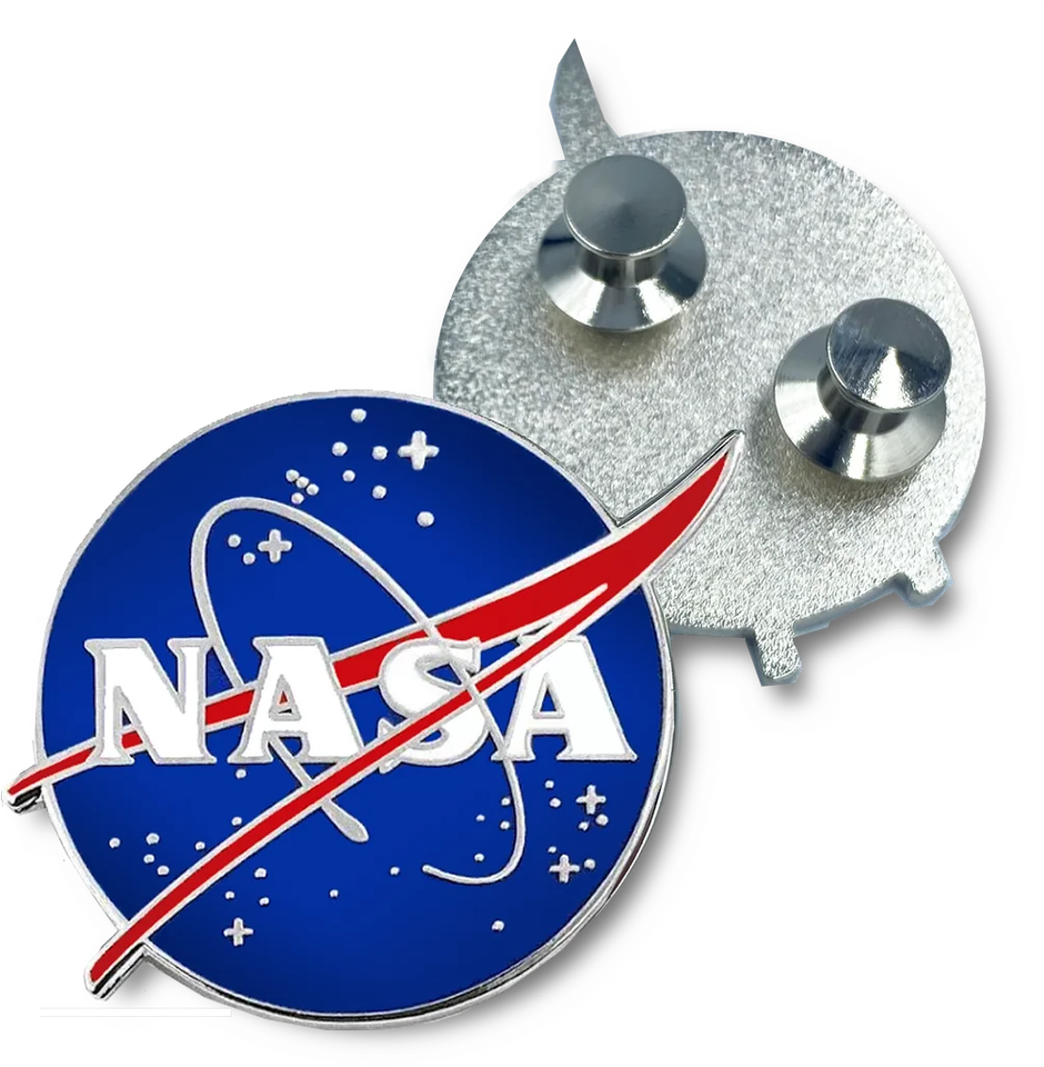 CC-008 NASA Pin with dual pin posts and deluxe pin clasps | eBay