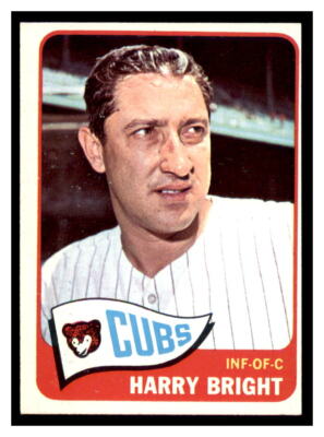 1965 Topps #584 Harry Bright -Scan of the Card you'll receive Condition ...