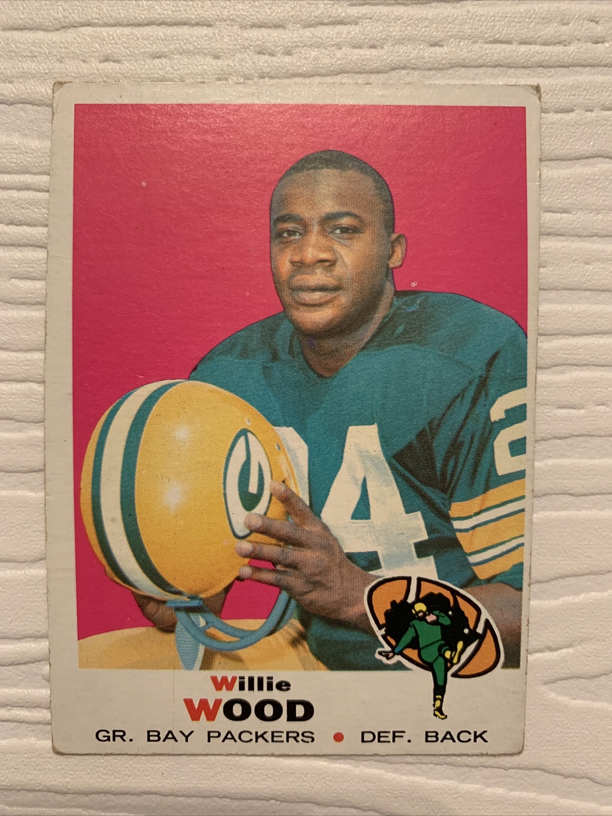 🔥🔥Willie Wood Green Bay Packers 1969 Topps #168 RARE EX | eBay