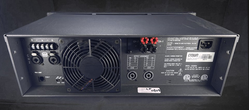 Crown CE2000 Power Amplifier | eBay
