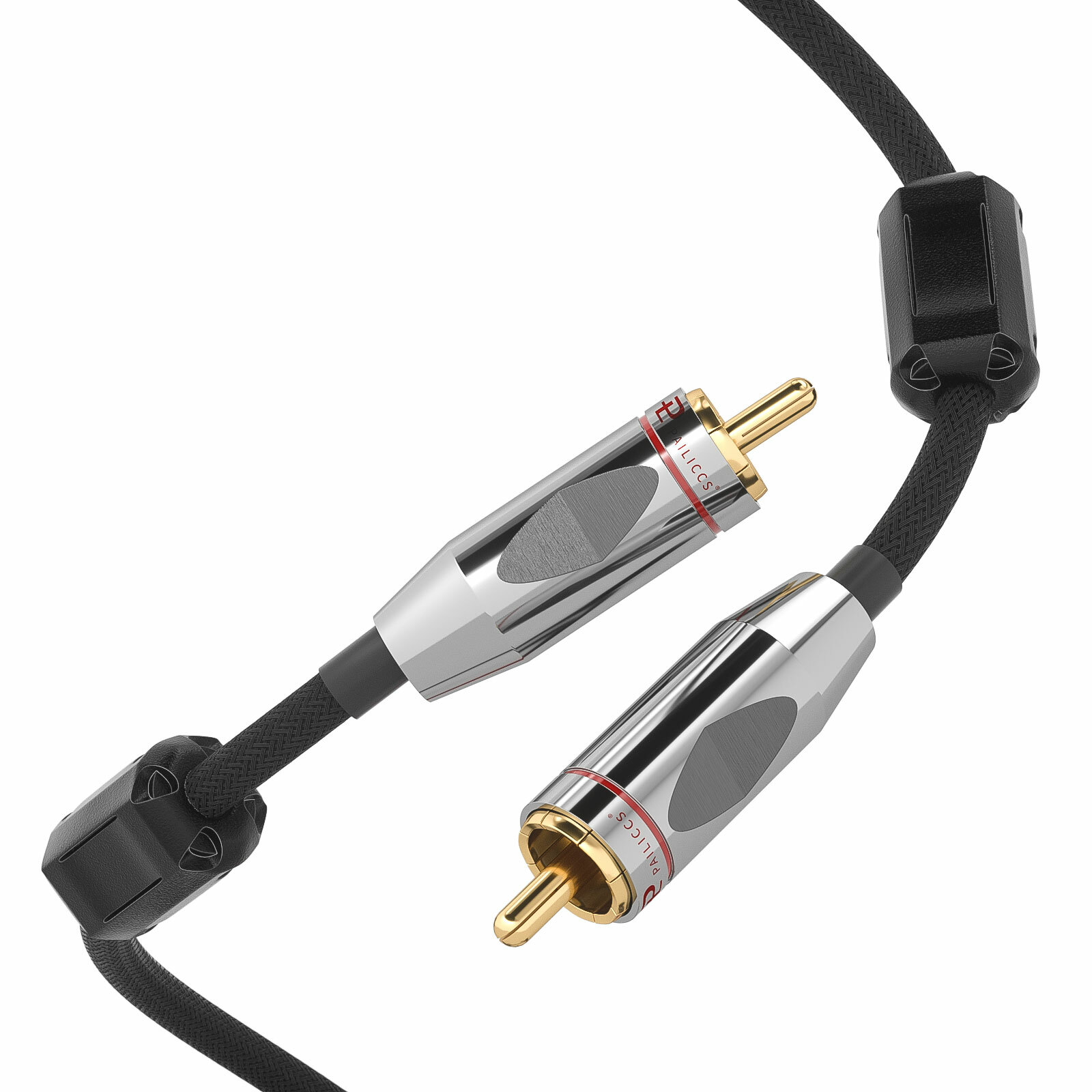 Hi-Fi Copper Stereo 2×RCA to 2×RCA Male Audio Signal Cable Amplifier ...