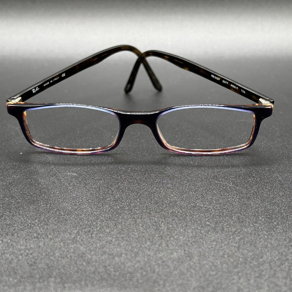Ray-Ban RB5027 2077 Eyeglasses Frame Tort Rectangular Italy 48-17-135 ...