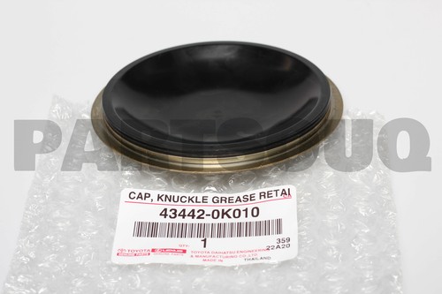 434420K010 Genuine Toyota CAP, KNUCKLE GREASE RETAINER, INNER, RH/LH ...