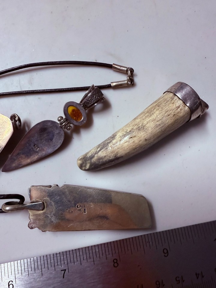 Collection Lot Amazing Vintage Sterling Silver Native Design Jewelry ...