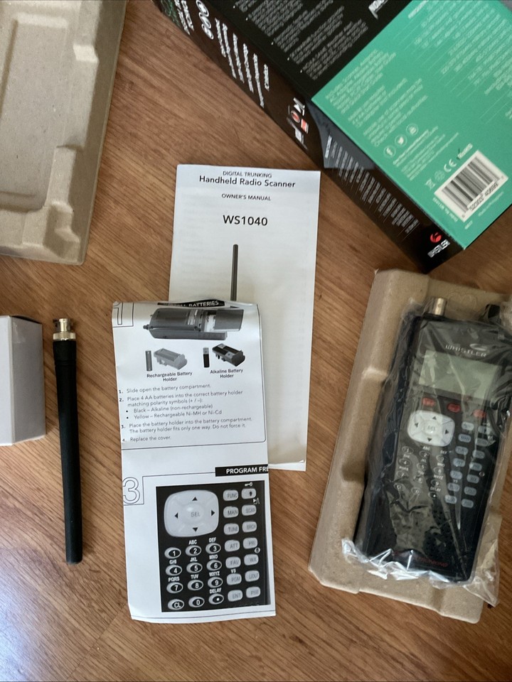 Whistler "Scanner Handheld Radio" Digital Trunking Technology (WS1040 ...