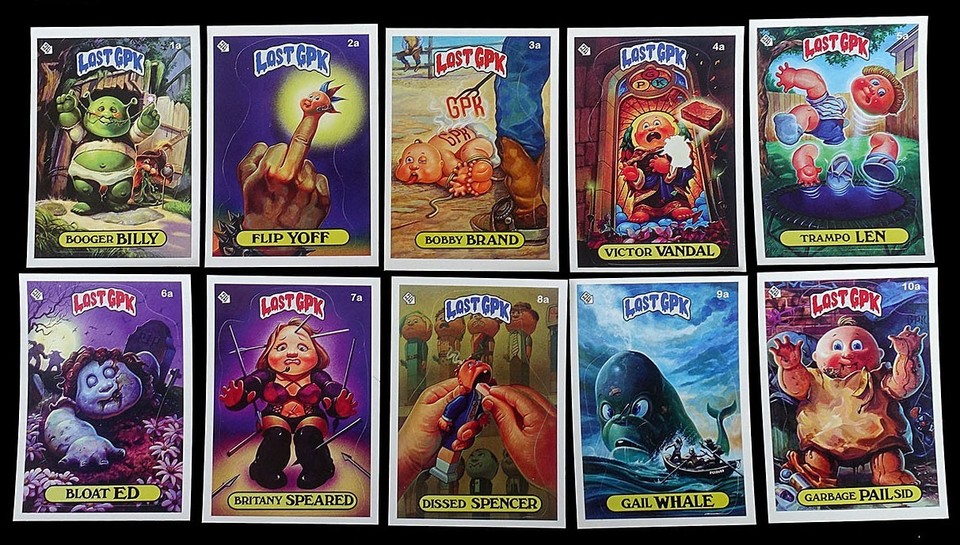 2019 Lost GPK Fan Series GARBAGE PAIL KIDS full PACK 12 stickers +3 ...