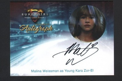MALINA WEISSMAN KARA ZOR-EL SUPERGIRL TRADING CARD AUTOGRAPH MW 2018 ...