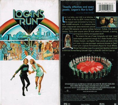 Logan's Run VHS Video Tape New Michael York Jenny Agutter Michael ...