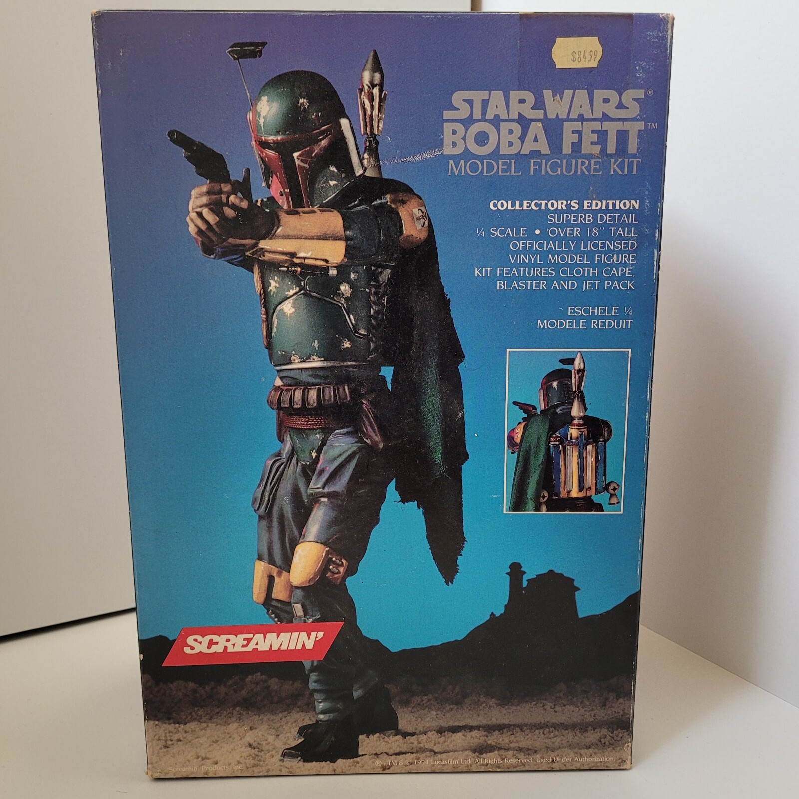 Screamin' Products Star Wars Boba Fett Model Figure Kit 1/4 Collectors ...