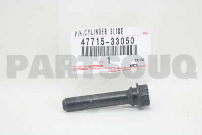 4771533050 Genuine Toyota PIN, FRONT DISC BRAKE CYLINDER SLIDE 47715 ...
