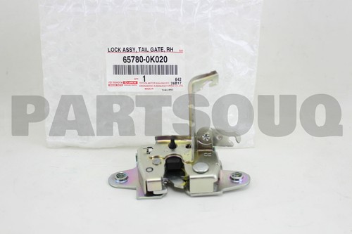 657800K020 Genuine Toyota LOCK ASSY, TAIL GATE, RH 65780-0K020 | eBay