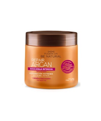 Placenta Life Be Natural Argan Oil Mask for Damaged Hair treatment 350 ...