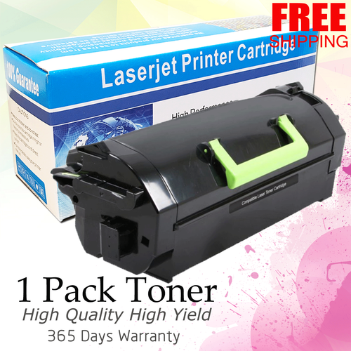 1 PK 621 62D1000 Toner Cartridge for Lexmark MX711DE MX711DHE MX711DTHE ...