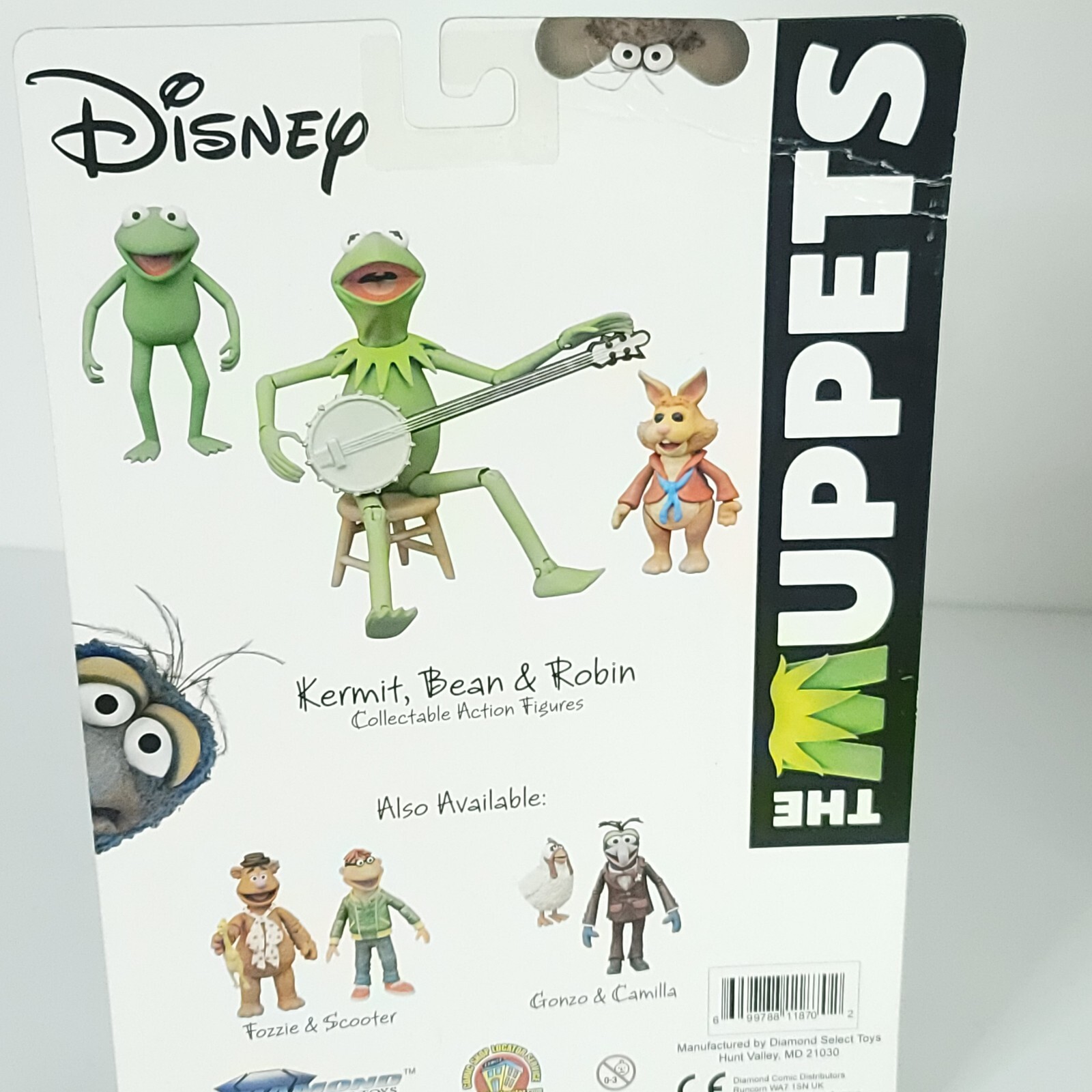 Diamond Select Toys The Muppets Kermit Robin Bean Bunny Disney 2016 ...