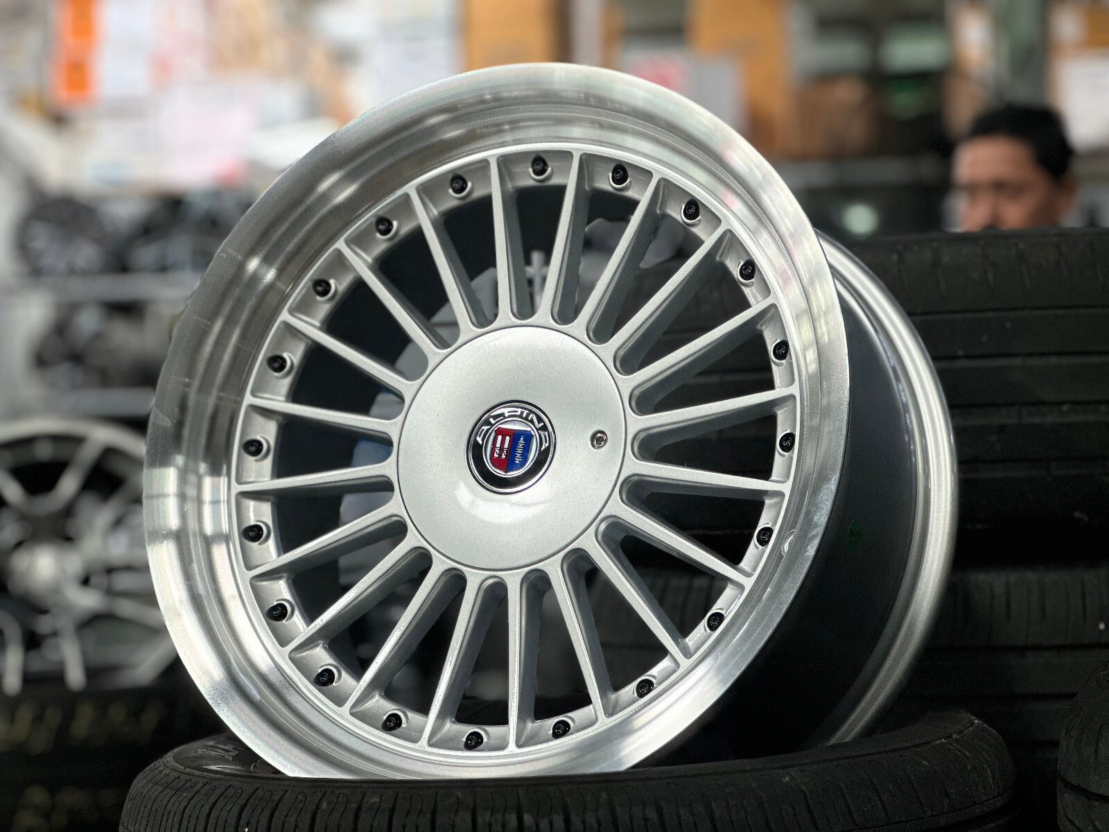 New 17x8J Alpina Classic Design BMW E30 Wheel (set of 4) 4x100 VW Golf ...